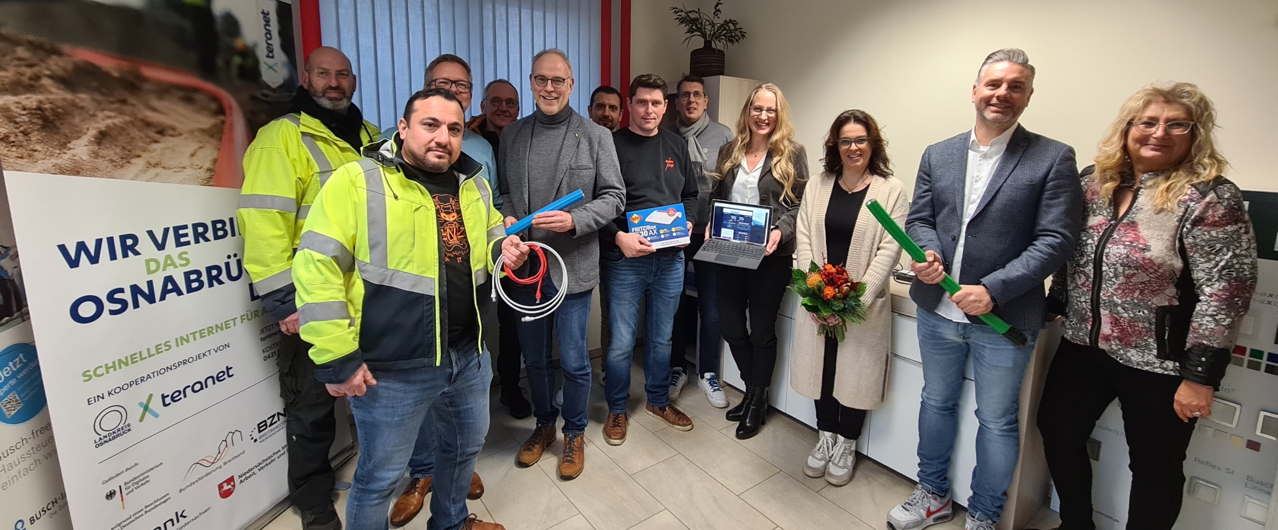 Glasfasernetz im Landkreis Osnabrück wächst: Nächster Bauabschnitt im Nordkreis geht in den ...